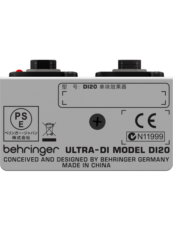 DI20 ULTRA-DI CAJA DIRECTA ACTIVA / SPLITTER DE 2-CANALES BEHRINGER