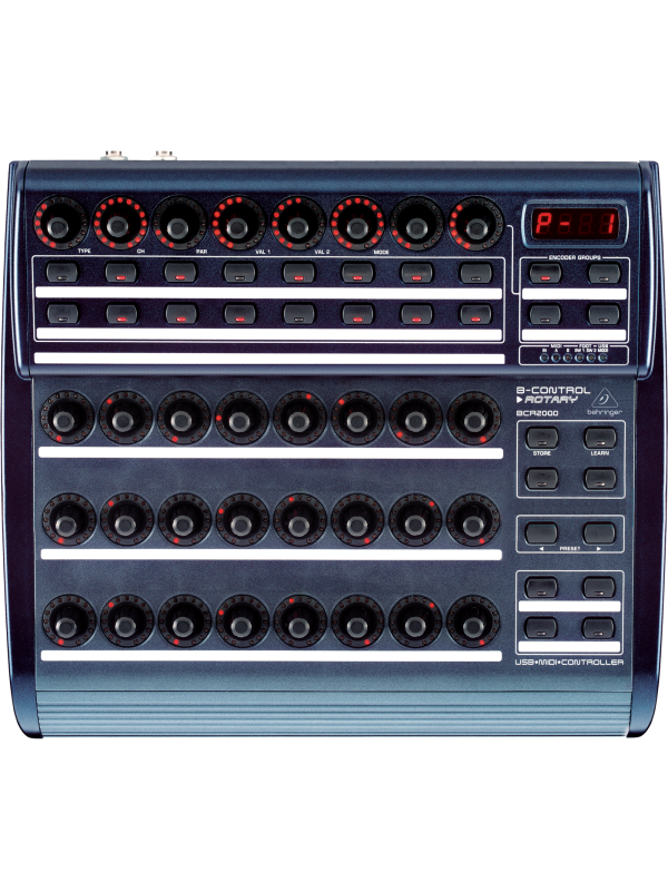 BCR2000 B-CONTROL CONTROLADOR USB/MIDI 32 CODIFICADORES ROTATIVOS ...