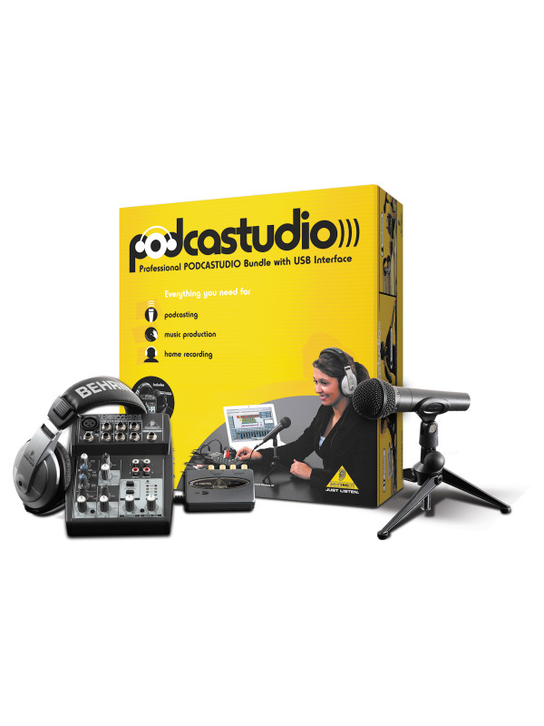 PODCASTSTUDIO USB PAQUETE COMPLETO BEHRINGER