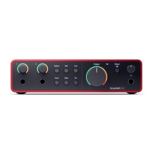 SCARLETT 2I2 [G4] INTERFAZ DE AUDIO USB C, 2-in/2-out, 24-bit/192kHz. FOCUSRITE
