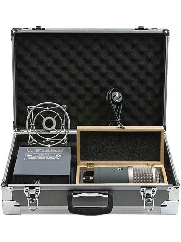 GEMINI II MICRÓFONO DE TUBOS [DUAL] CARDIOIDE CONDENSADO CON MONTAJE Y ESTUCHE DURO SE ELECTRONICS